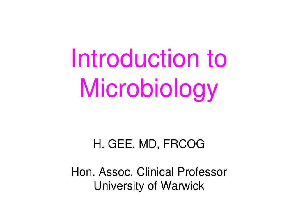 PPT - Introduction to Microbiology PowerPoint Presentation, free ...