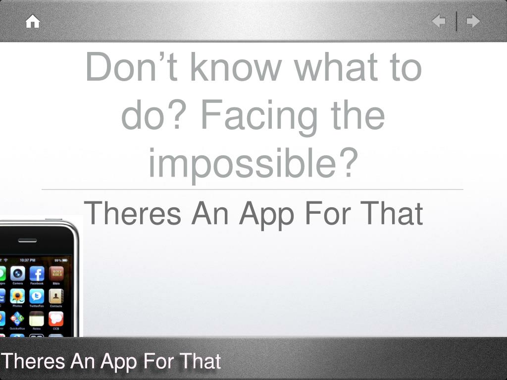 PPT - Don’t know what to do? Facing the impossible? PowerPoint ...