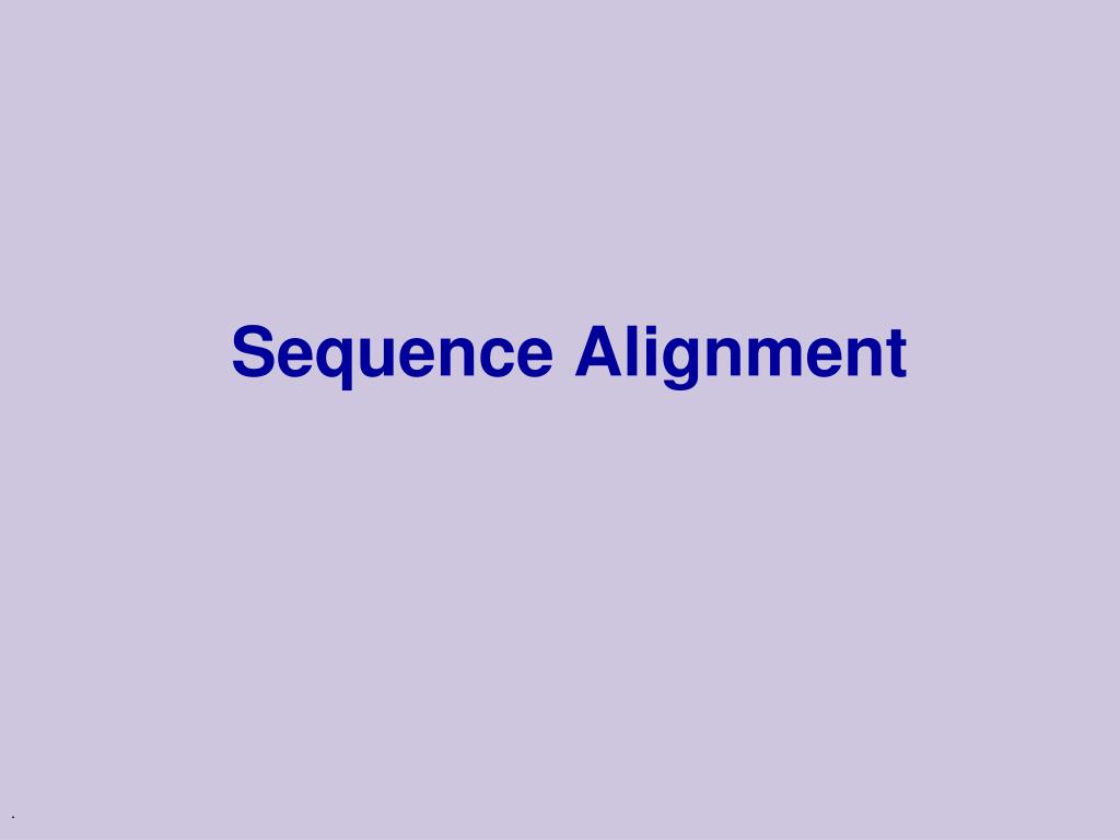PPT - Sequence Alignment PowerPoint Presentation, free download - ID ...