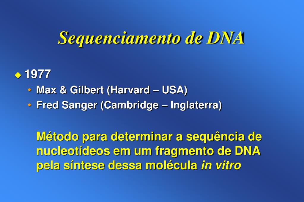 PPT - Sequenciamento de DNA PowerPoint Presentation, free download - ID ...