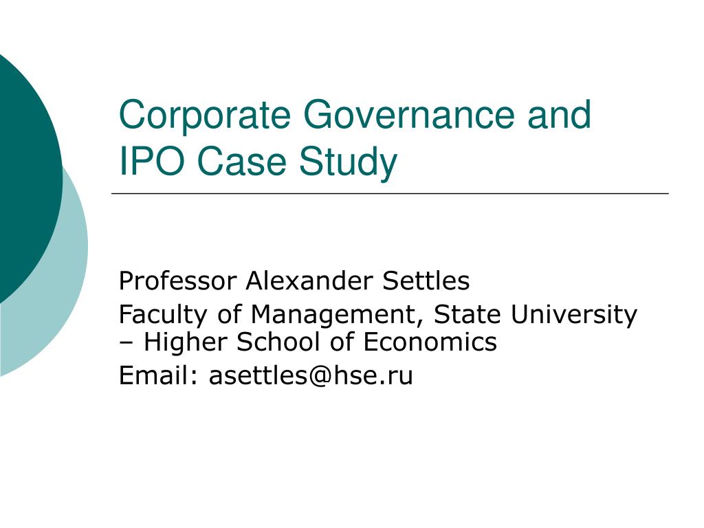 PPT - Corporate Governance and IPO Case Study PowerPoint Presentation ...