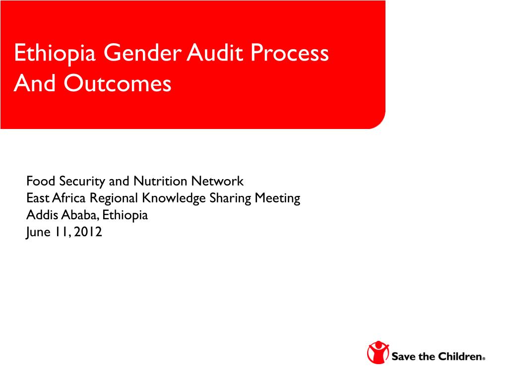 PPT - Ethiopia Gender Audit Process And Outcomes PowerPoint ...