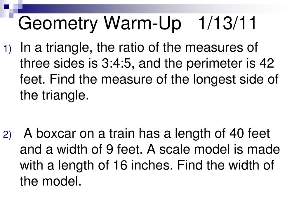 PPT - Geometry Warm-Up 1/13/11 PowerPoint Presentation, free download ...