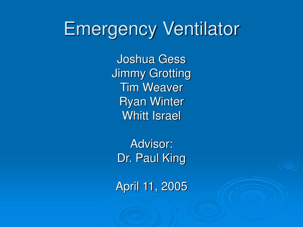 PPT - Emergency Ventilator PowerPoint Presentation, free download - ID ...