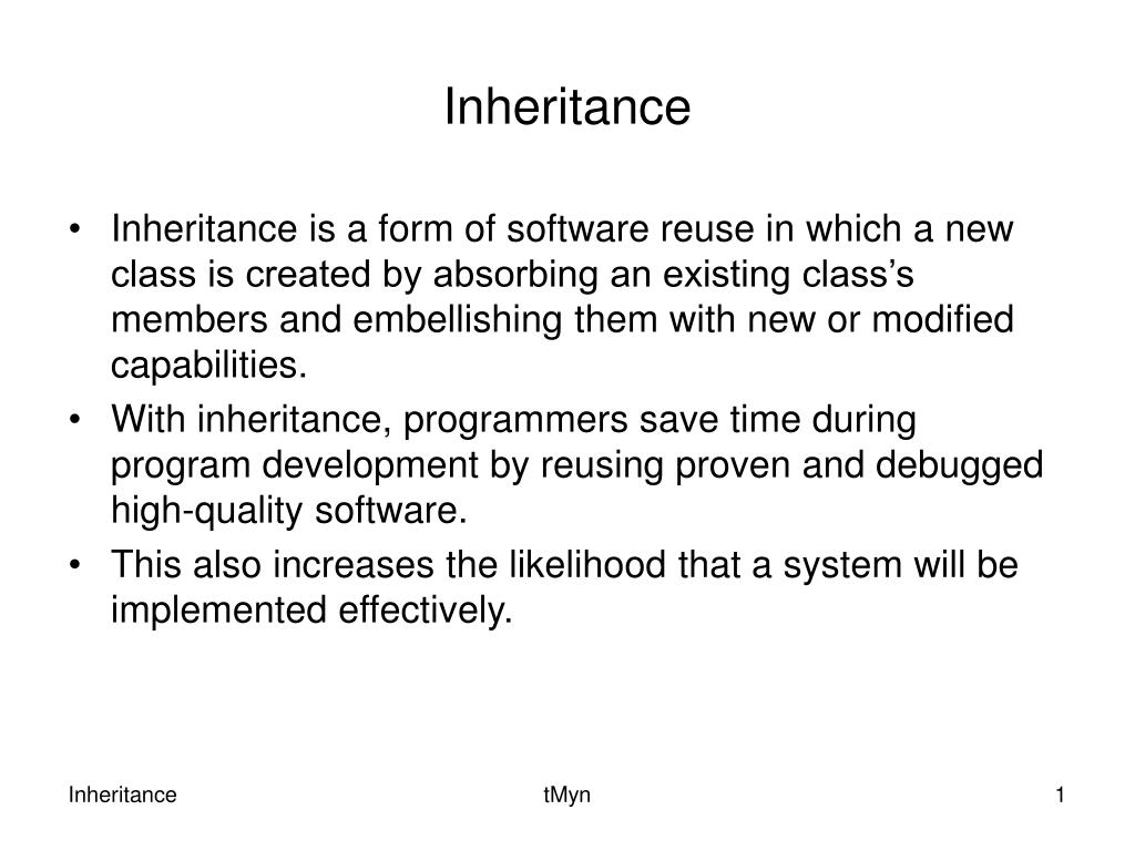 PPT - Understanding Software Inheritance in Java: Explained with ...