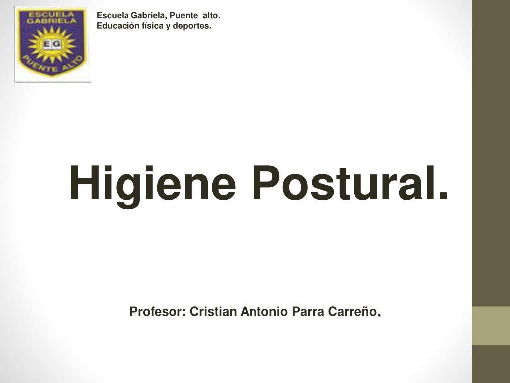 PPT - Higiene Postural. PowerPoint Presentation, free download - ID:4145892