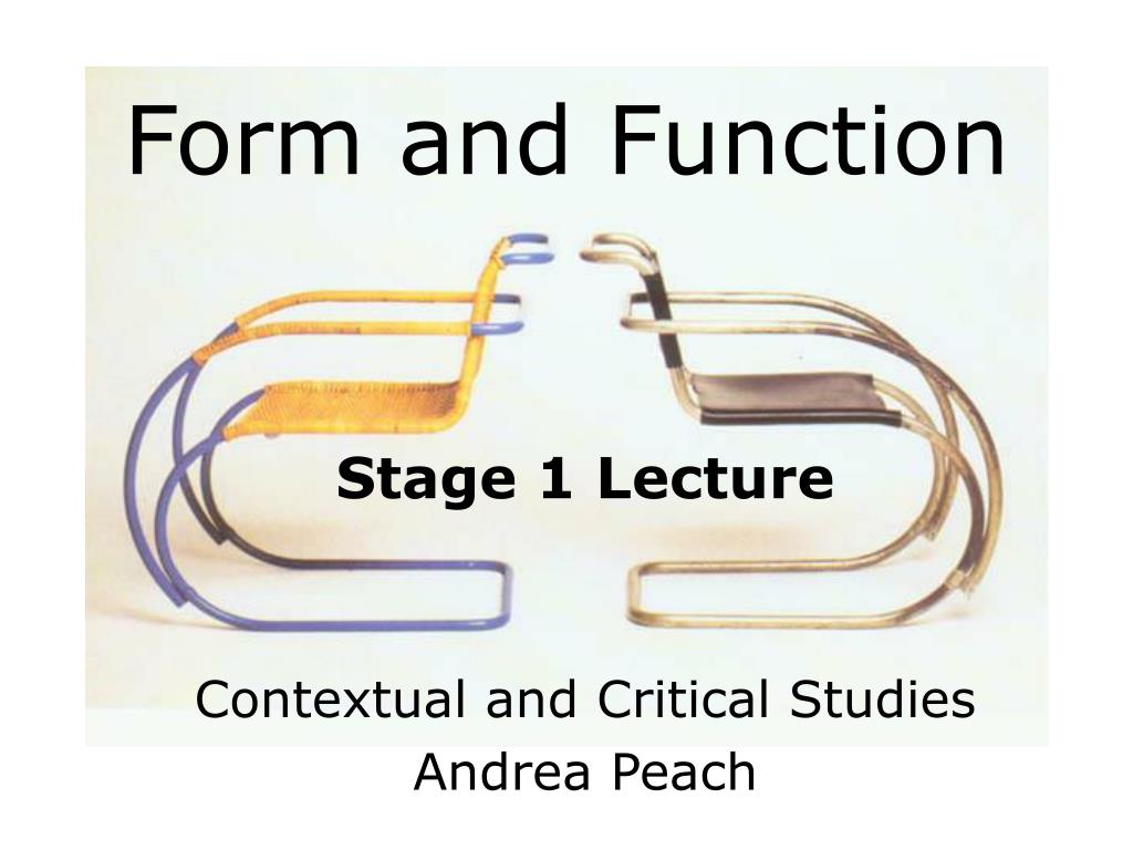 PPT - Form and Function PowerPoint Presentation, free download - ID:4147821