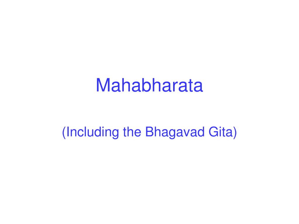 PPT - Mahabharata PowerPoint Presentation, free download - ID:4148331