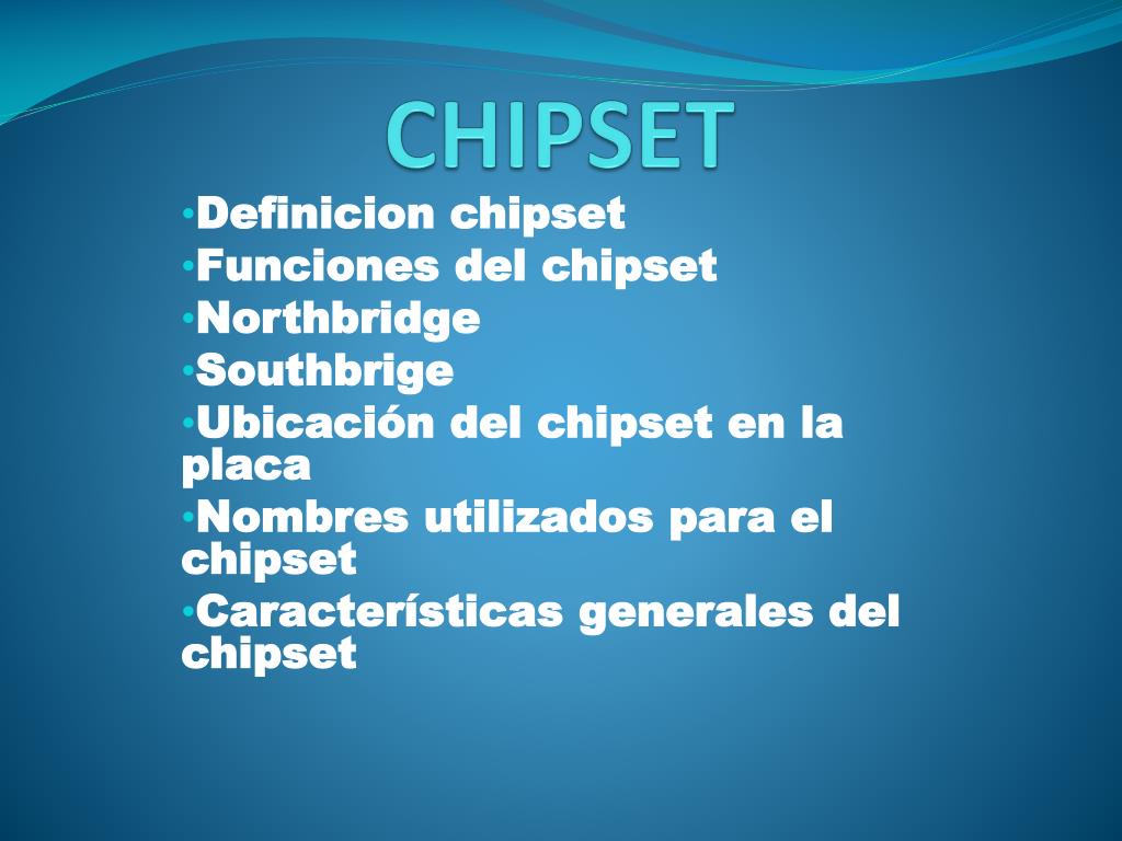 PPT - CHIPSET PowerPoint Presentation, free download - ID:4150305