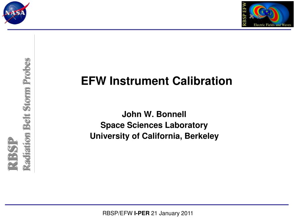 PPT - EFW Instrument Calibration PowerPoint Presentation, free download ...