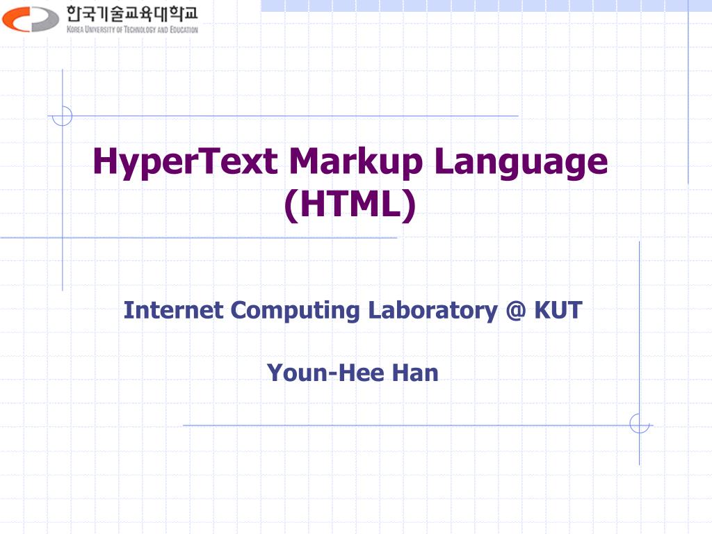 PPT - HyperText Markup Language (HTML) PowerPoint Presentation, free ...