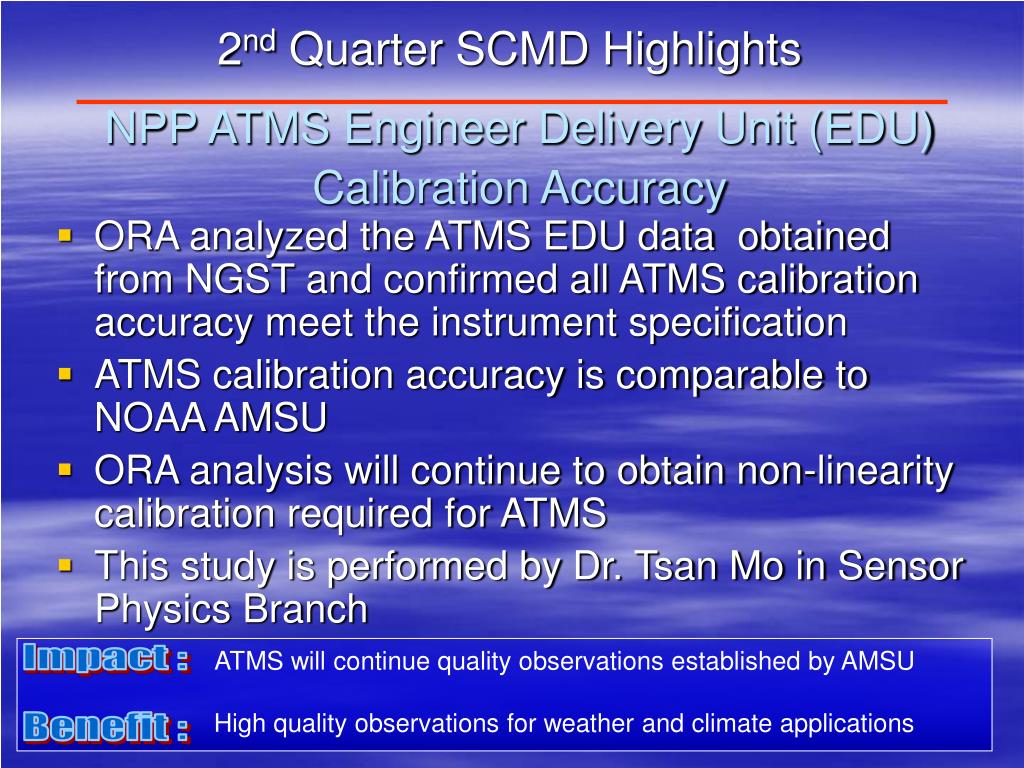 PPT - NPP ATMS Engineer Delivery Unit (EDU) Calibration Accuracy ...