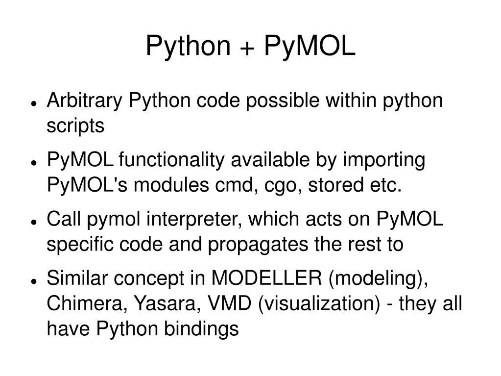 PPT - Python + PyMOL PowerPoint Presentation, free download - ID:4156395