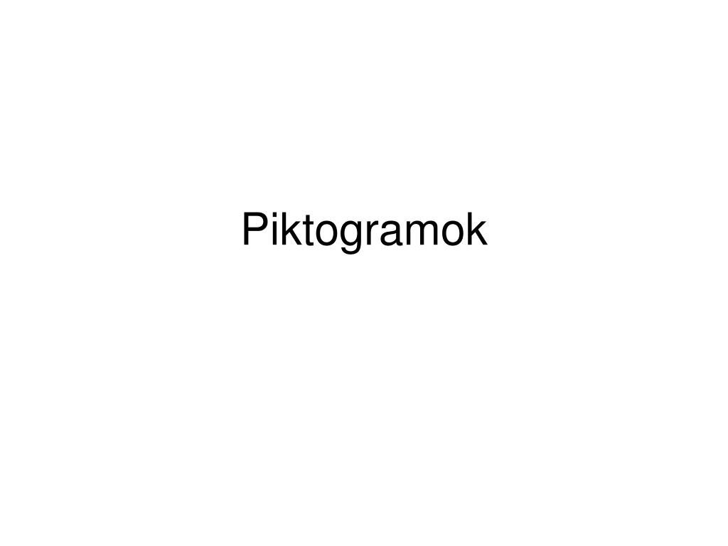 PPT - Piktogramok PowerPoint Presentation, free download - ID:4158024