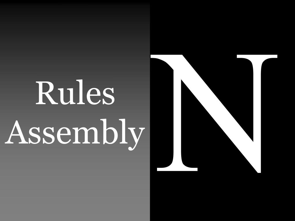 PPT - Rules Assembly PowerPoint Presentation, free download - ID:4158356