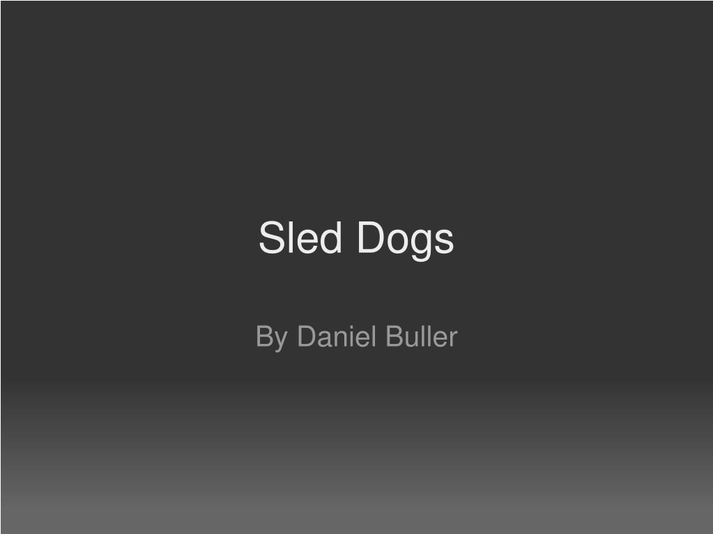 PPT - Sled Dogs PowerPoint Presentation, free download - ID:4158810