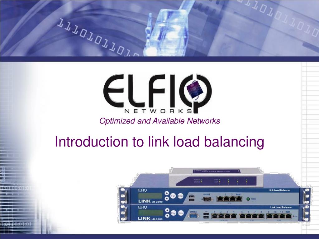 PPT - Introduction to link load balancing PowerPoint Presentation, free ...