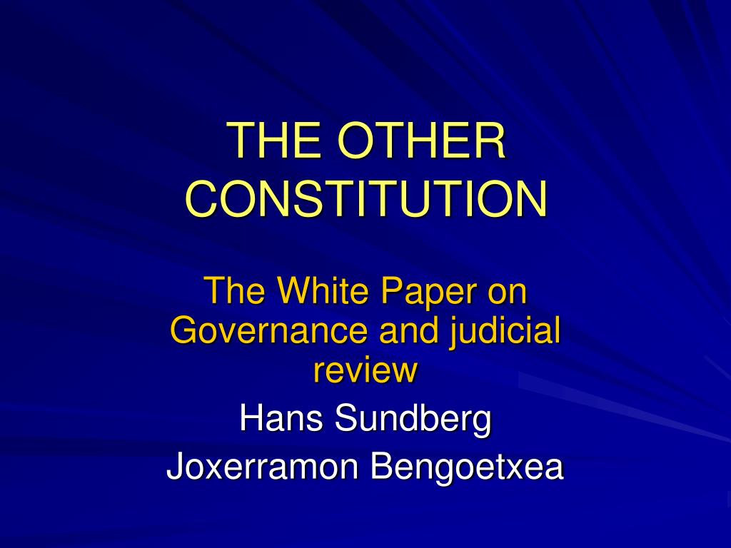 PPT - THE OTHER CONSTITUTION PowerPoint Presentation, free download ...