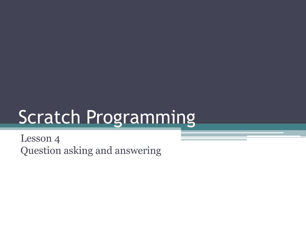 PPT - Scratch Programming PowerPoint Presentation, free download - ID ...