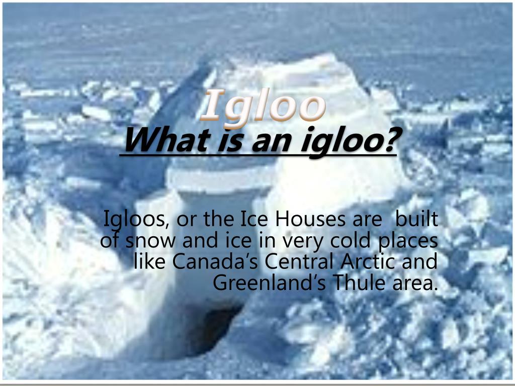 PPT - What is an igloo? PowerPoint Presentation, free download - ID:4168484