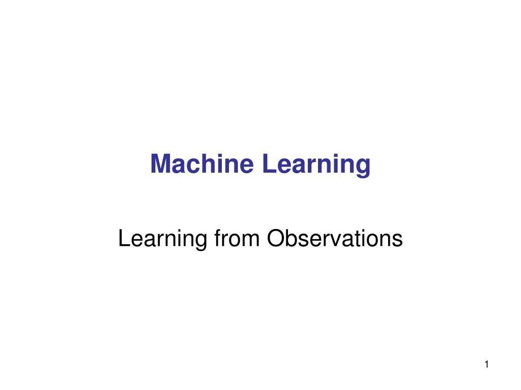 PPT - Machine Learning PowerPoint Presentation, free download - ID:4168570