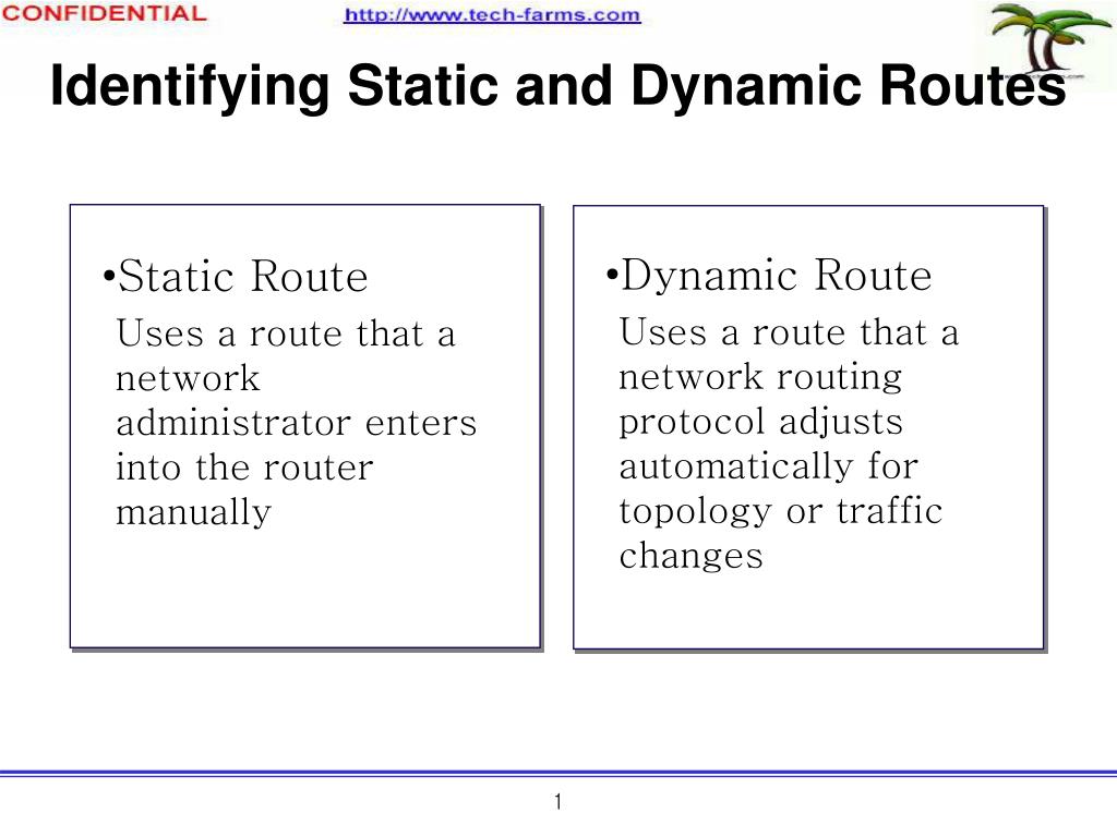PPT - Identifying Static and Dynamic Routes PowerPoint Presentation ...