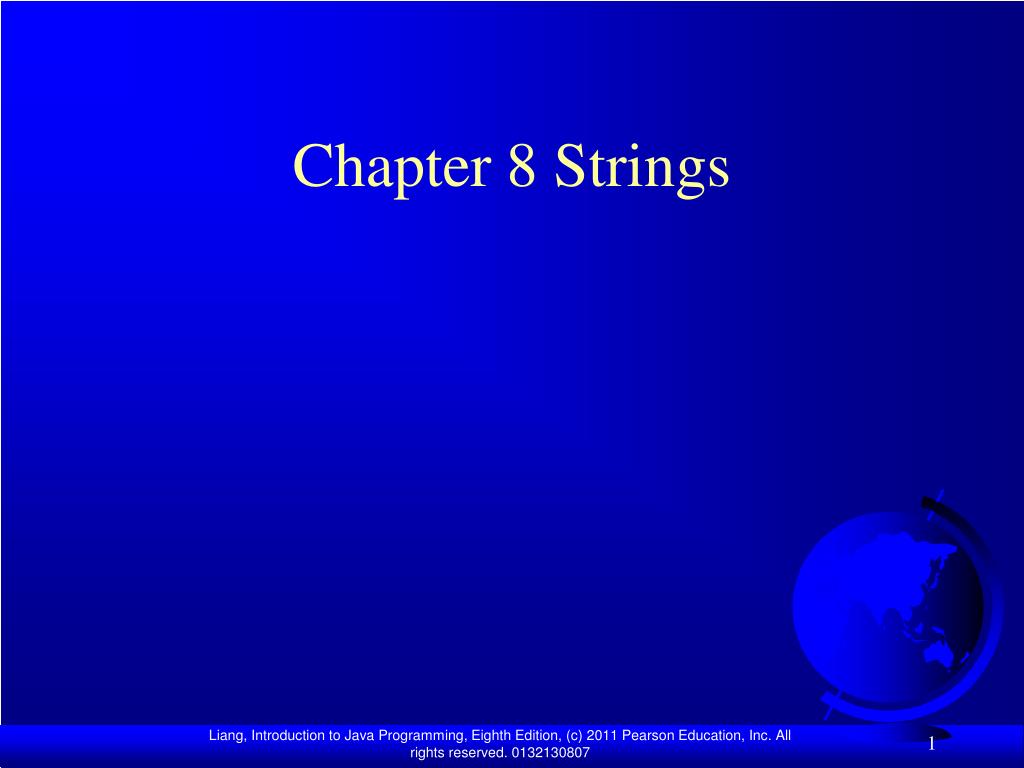 PPT - Chapter 8 Strings PowerPoint Presentation, free download - ID:4169306