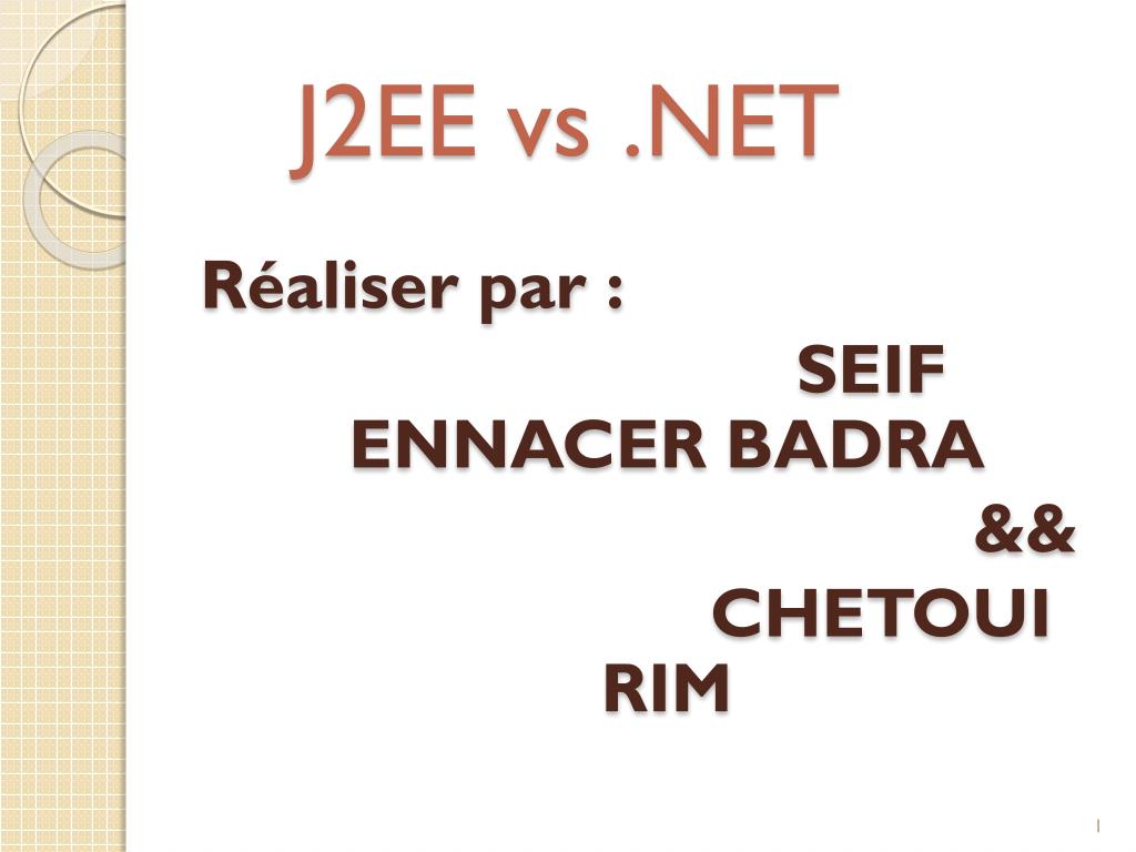 PPT - J2EE vs .NET PowerPoint Presentation, free download - ID:4169433