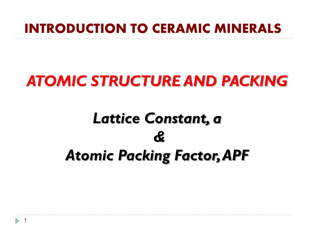 PPT - INTRODUCTION TO CERAMIC MINERALS PowerPoint Presentation, free ...