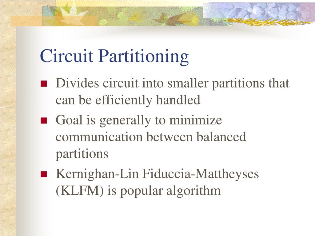 PPT - Circuit Partitioning PowerPoint Presentation, free download - ID ...