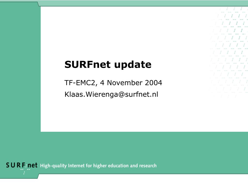 PPT - SURFnet update PowerPoint Presentation, free download - ID:4174389