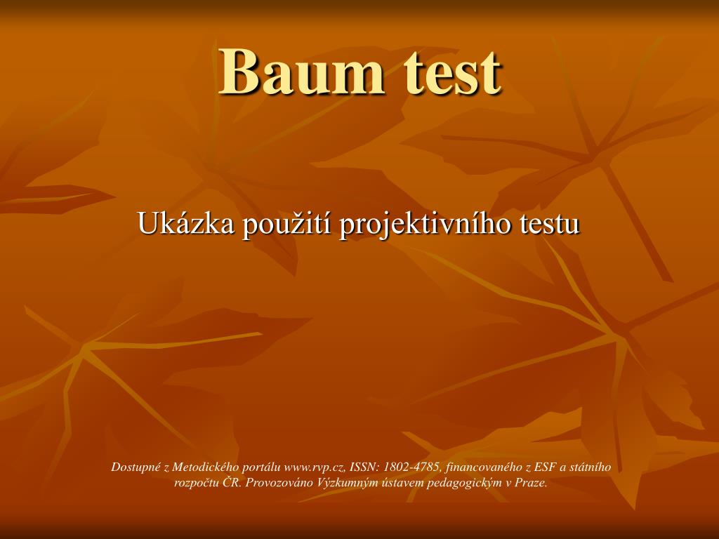 PPT - Baum test PowerPoint Presentation, free download - ID:4175456