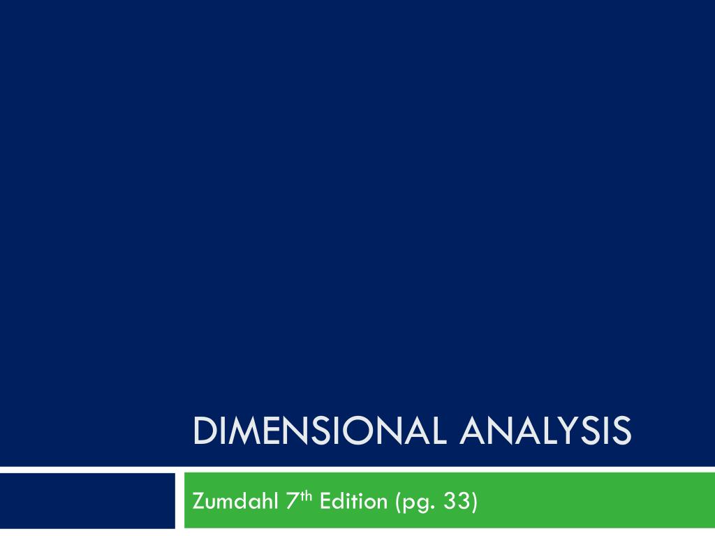 PPT - Dimensional Analysis in Science Fiction: Solving Speed and ...