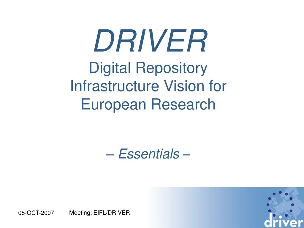 PPT - DRIVER PowerPoint Presentation, free download - ID:4178102