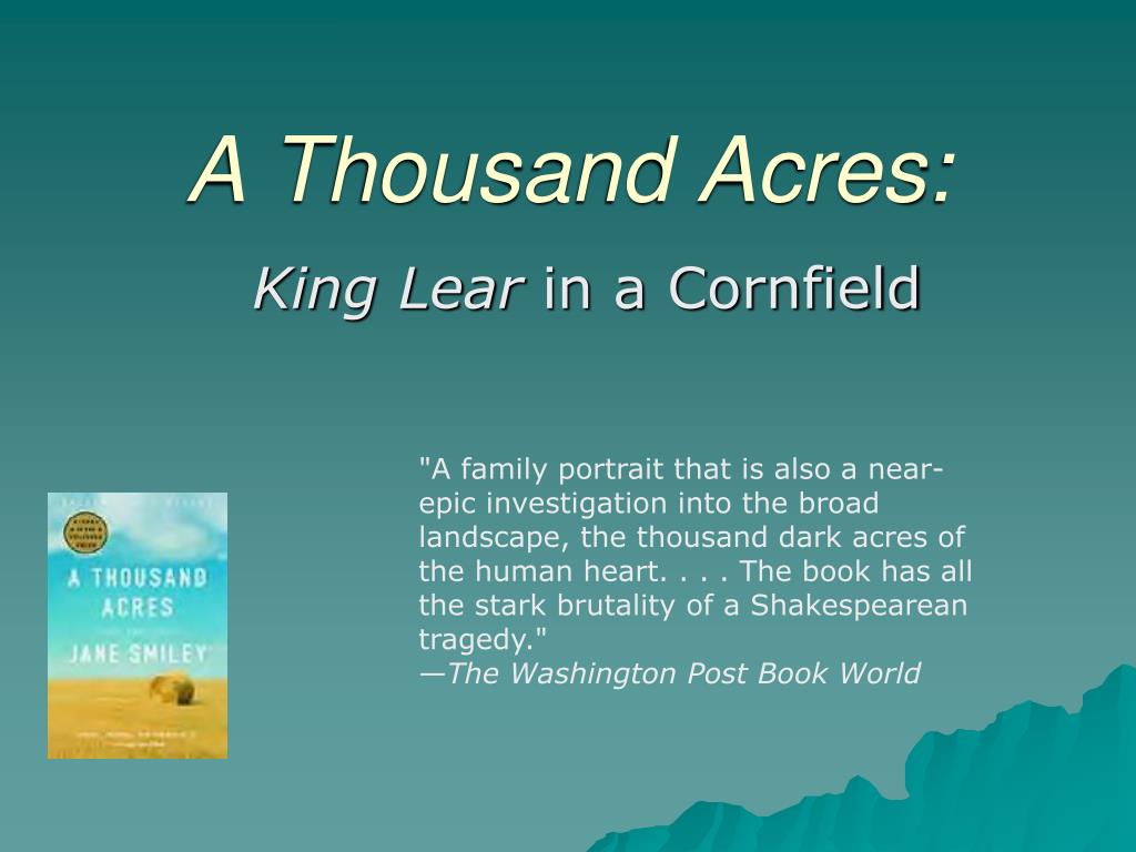 PPT - A Thousand Acres: PowerPoint Presentation, free download - ID:4180467