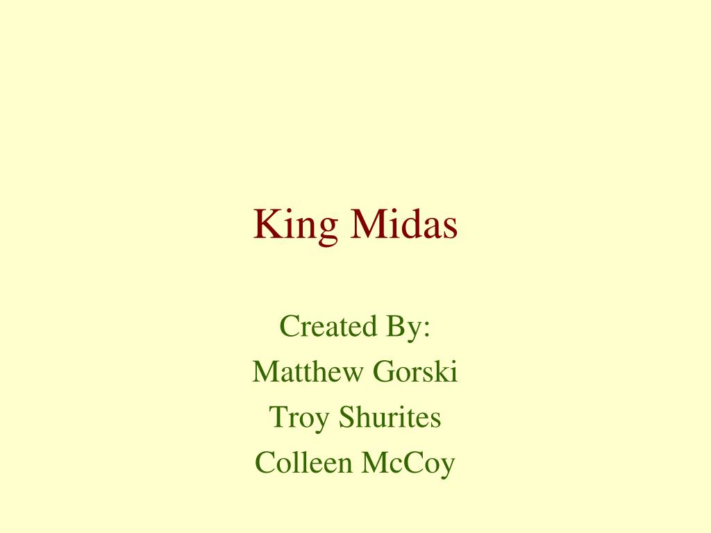 PPT - King Midas PowerPoint Presentation, free download - ID:4180469