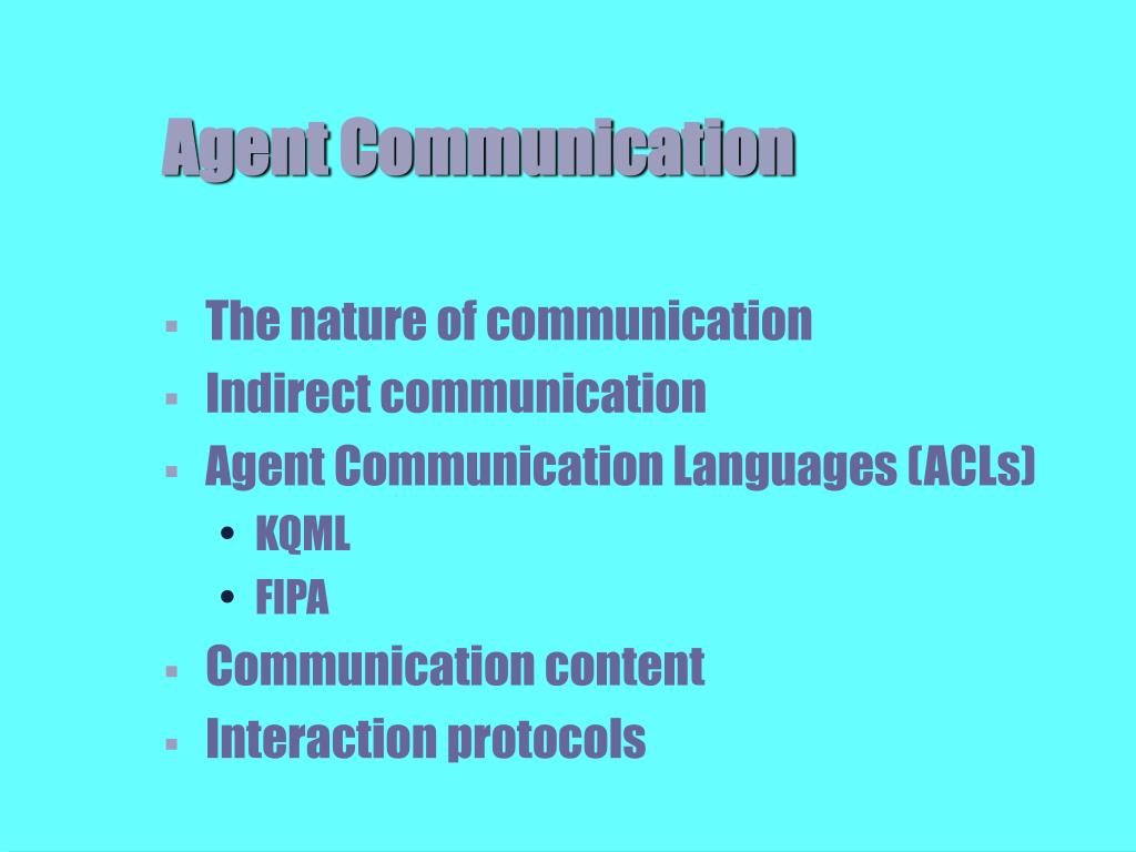 PPT - Agent Communication PowerPoint Presentation, free download - ID ...