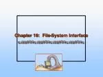 PPT - Chapter 10: File-System Interface PowerPoint Presentation, free ...