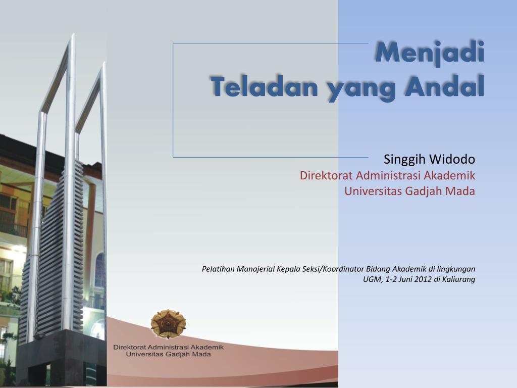 PPT - Menjadi Teladan yang Andal PowerPoint Presentation, free download ...