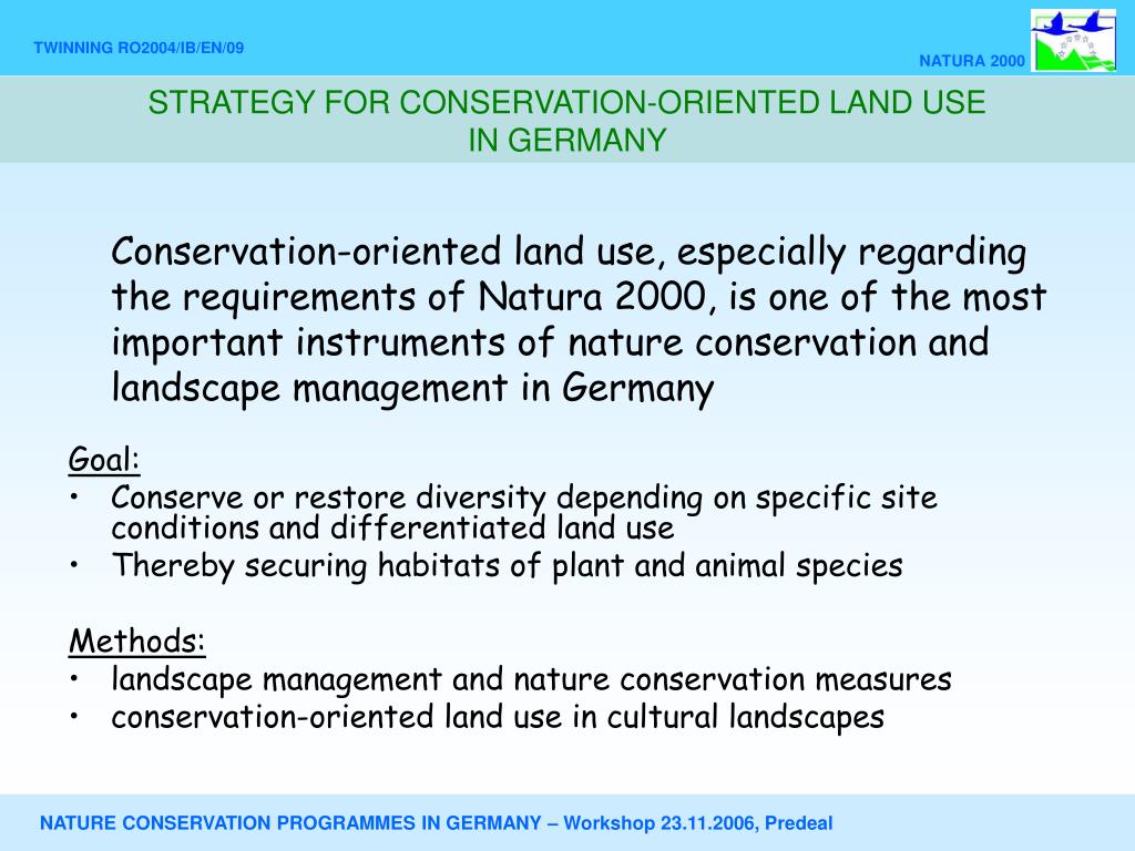 PPT - STRATEGY FOR CONSERVATION-ORIENTED LAND USE IN GERMANY PowerPoint ...