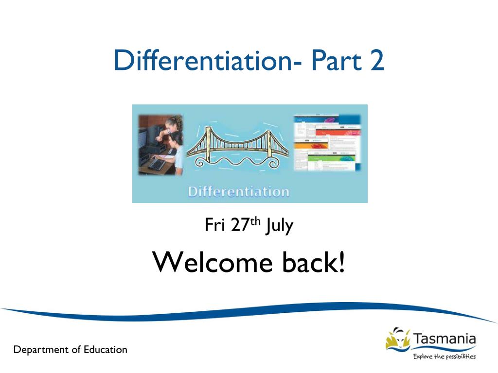 PPT - Differentiation- Part 2 PowerPoint Presentation, free download ...