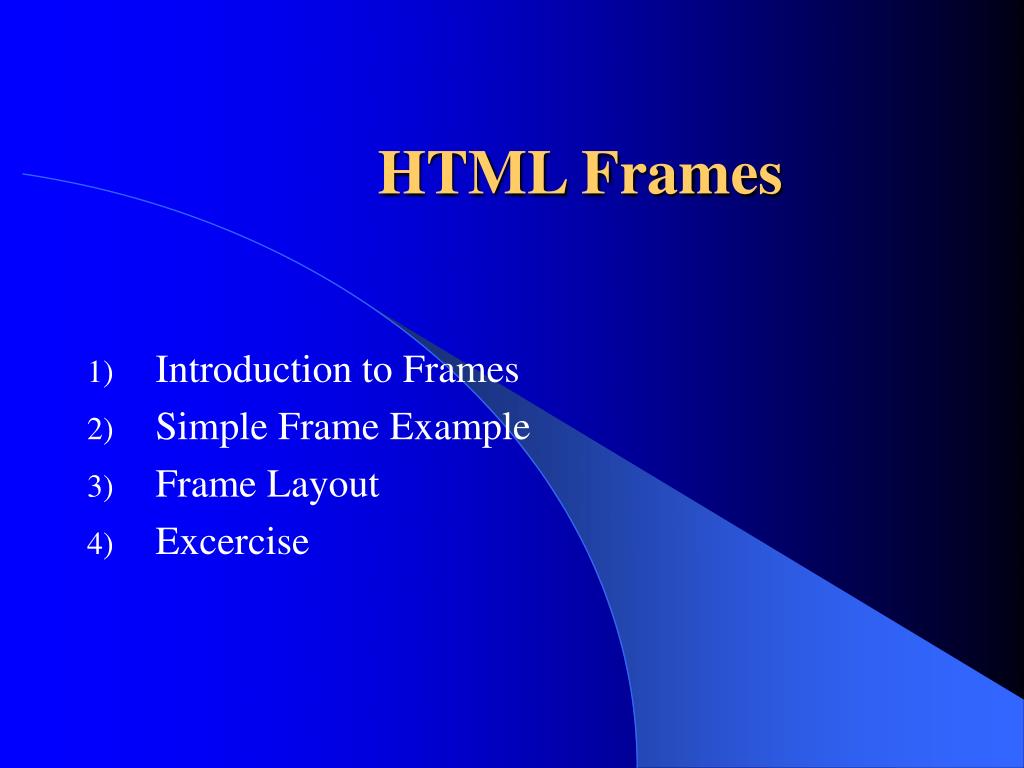 PPT - HTML Frames PowerPoint Presentation, free download - ID:4188411