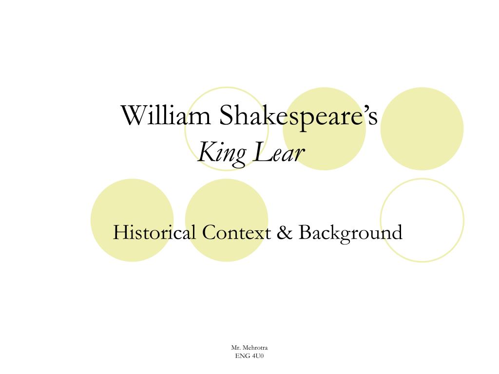 PPT - William Shakespeare’s King Lear PowerPoint Presentation, free ...