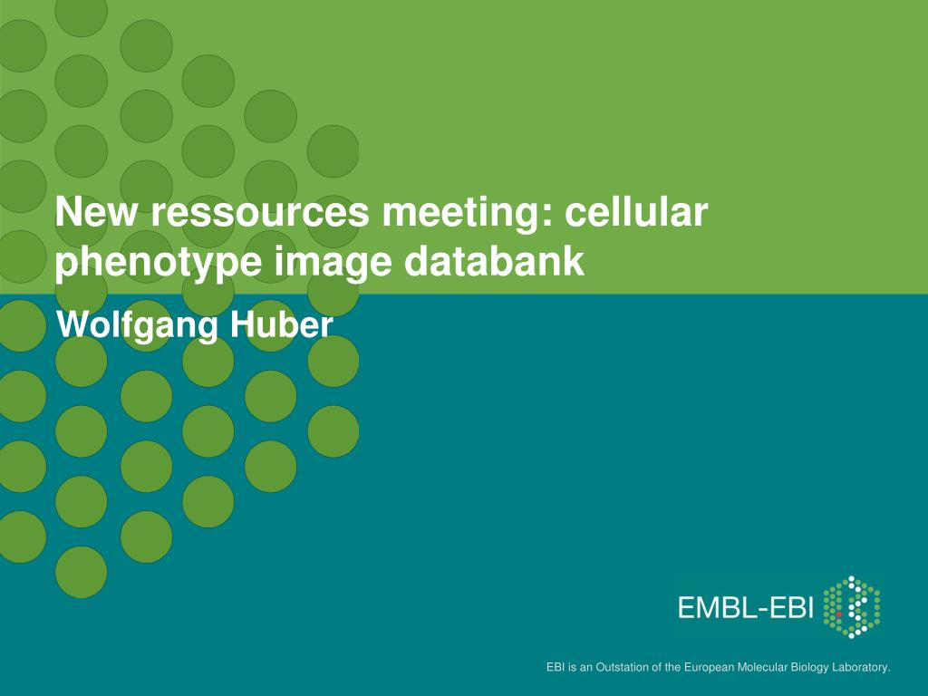 PPT - New ressources meeting: cellular phenotype image databank ...