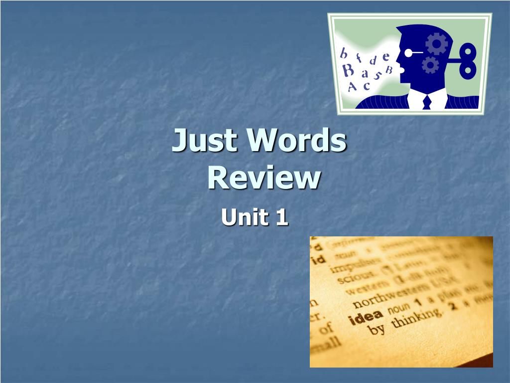 PPT - Just Words Review PowerPoint Presentation, free download - ID:4197716