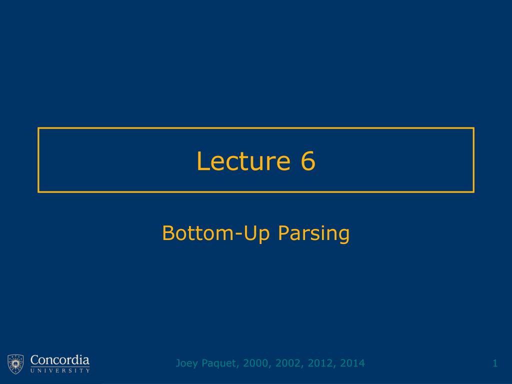 PPT - Lecture 6 PowerPoint Presentation, free download - ID:4203084