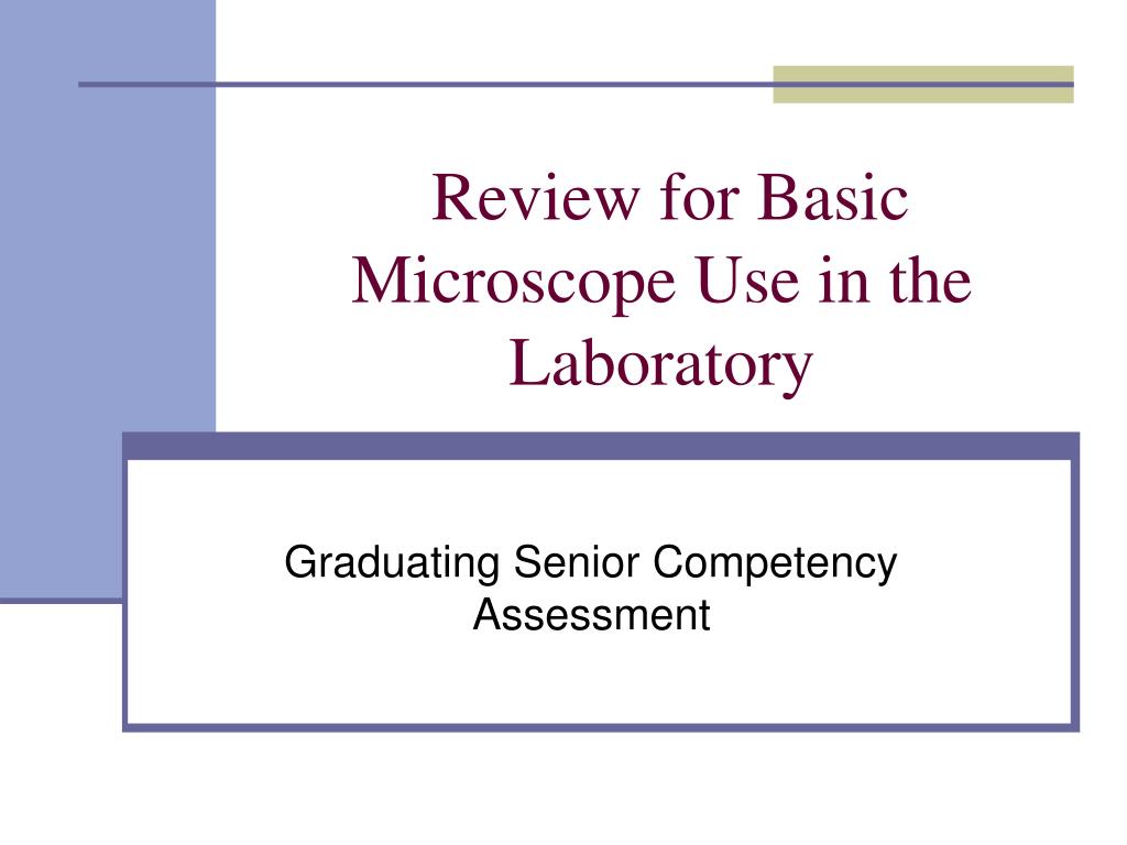 PPT - Review for Basic Microscope Use in the Laboratory PowerPoint ...