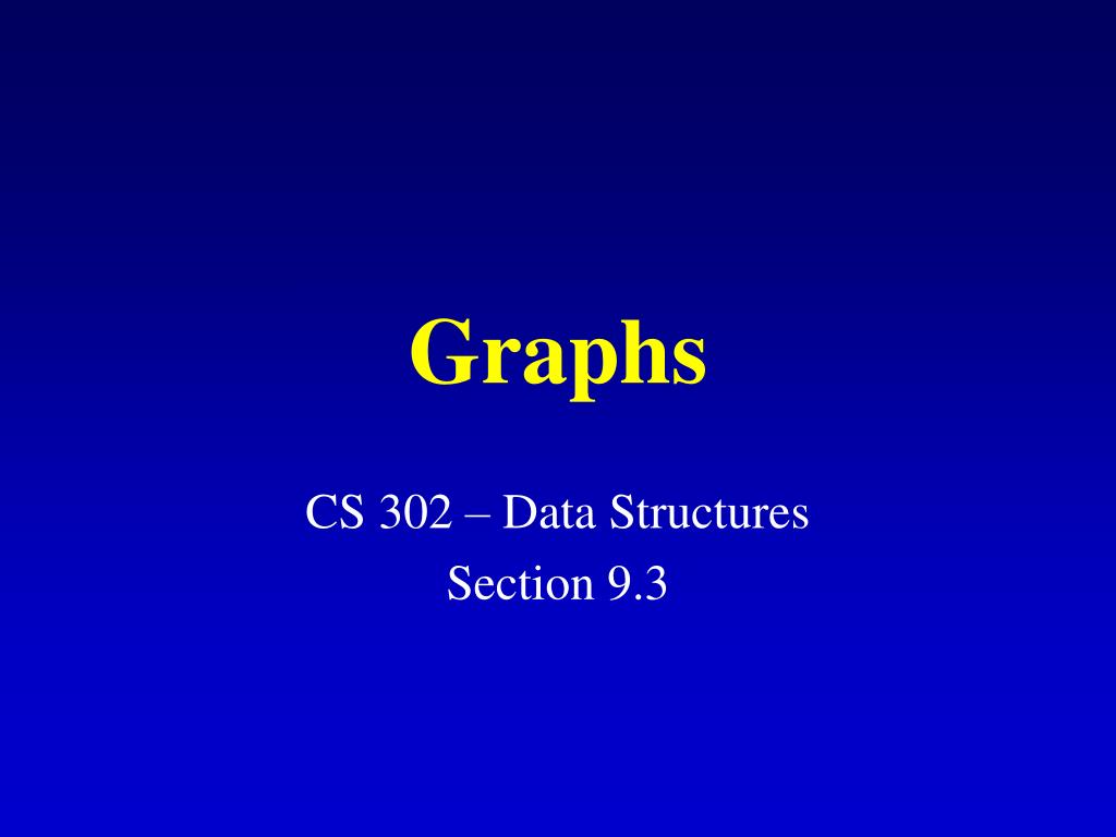 PPT - Graphs PowerPoint Presentation, free download - ID:4208874