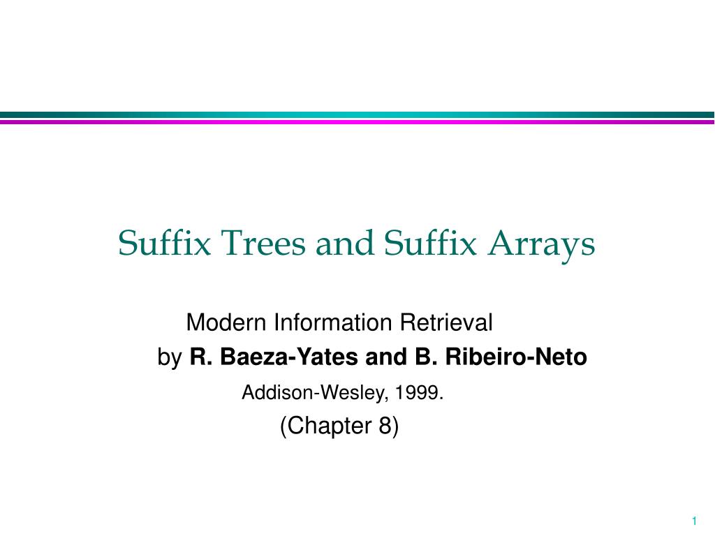 PPT - Suffix Trees and Suffix Arrays PowerPoint Presentation, free download - ID:4208951