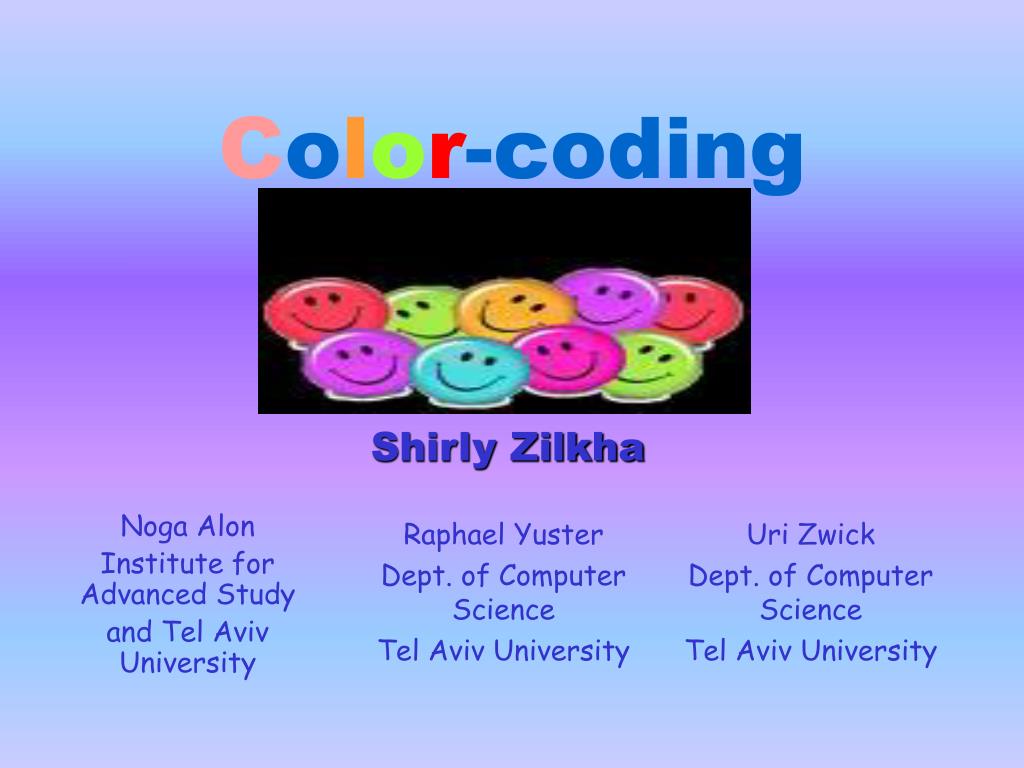 PPT - C o l o r -coding PowerPoint Presentation, free download - ID:4209466